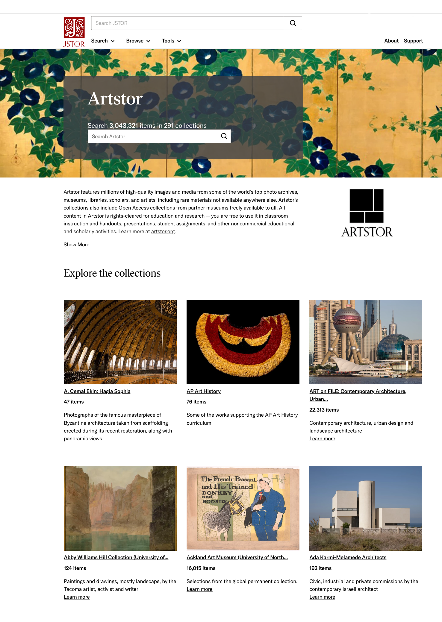 Artstor images now discoverable on JSTOR - About JSTOR