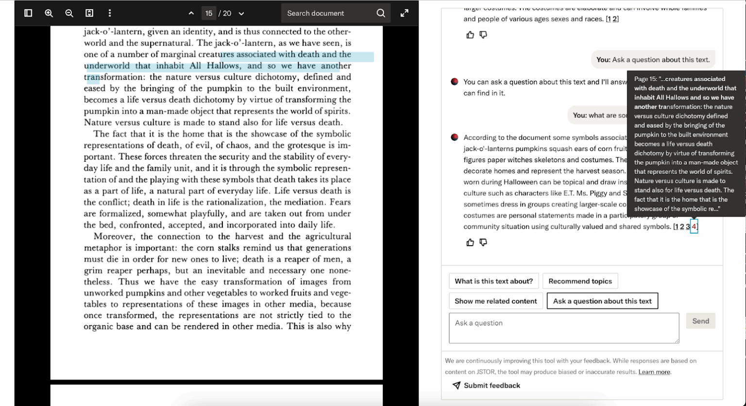 Empowering research with JSTOR's interactive research tool - About JSTOR