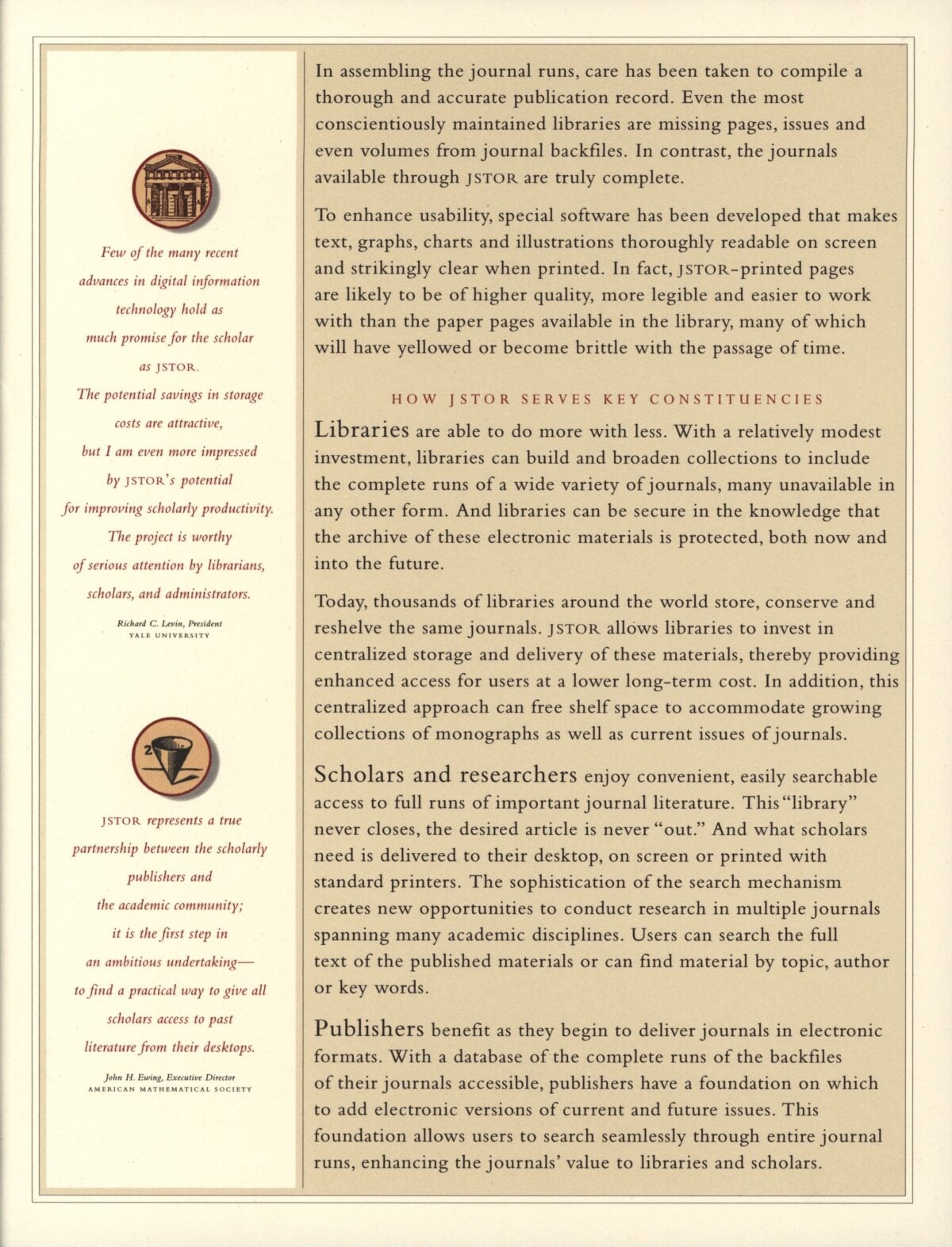 30 years of JSTOR: How a library shelf crisis sparked a global archive ...